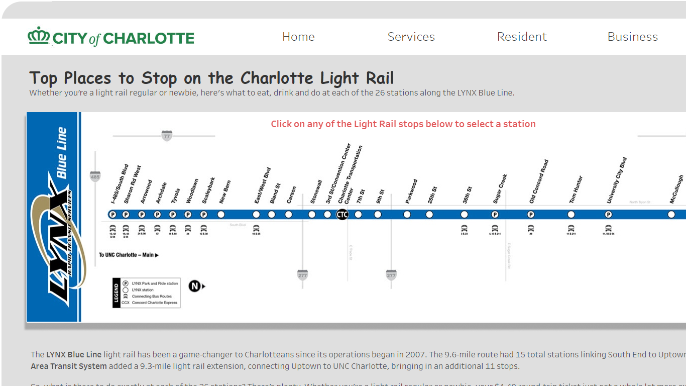 Tableau: CLT Light Rail – RDM DESIGNS